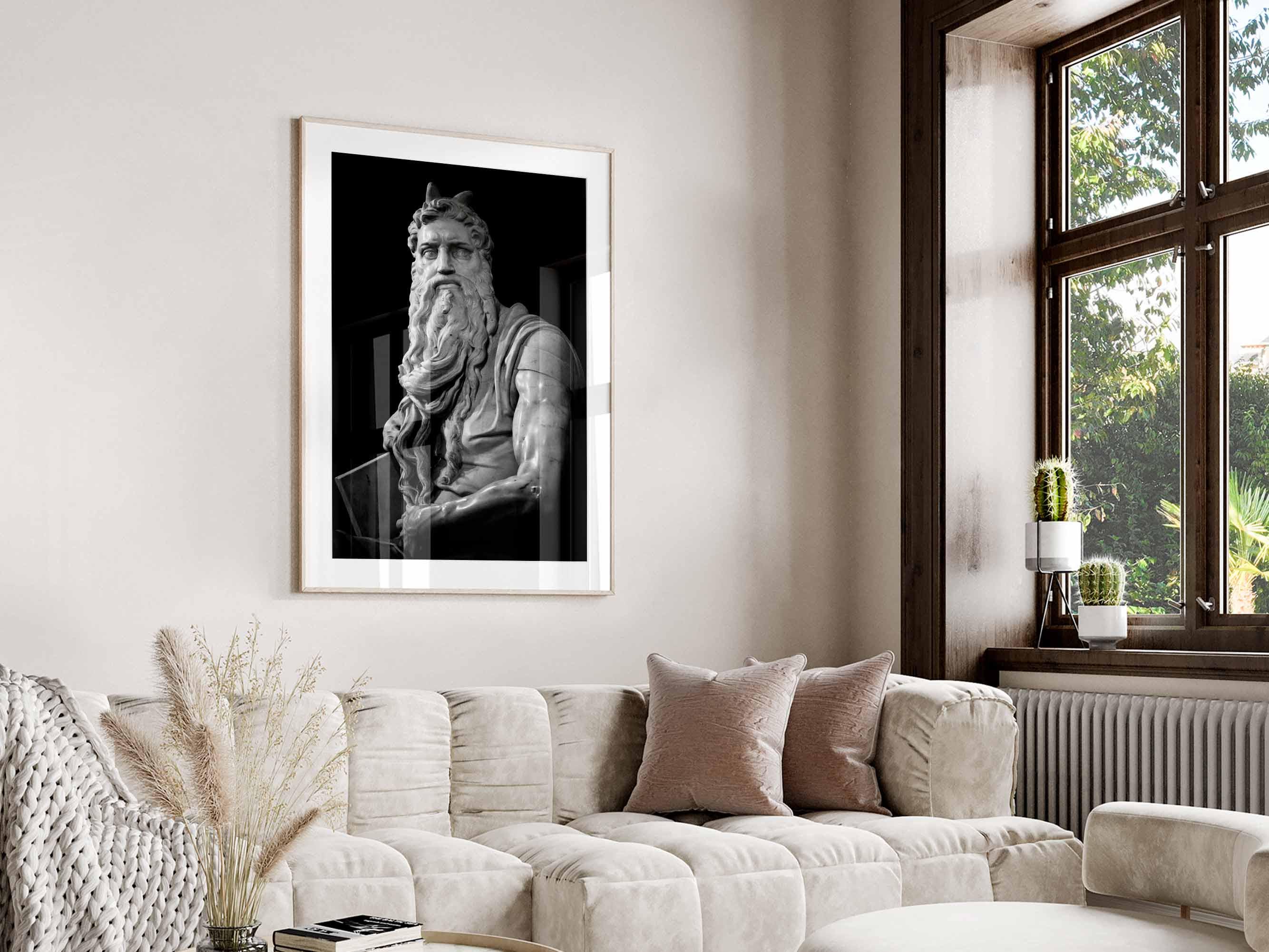 Michelangelo Moses Poster – Italian Renaissance Sculpture, Christian ...