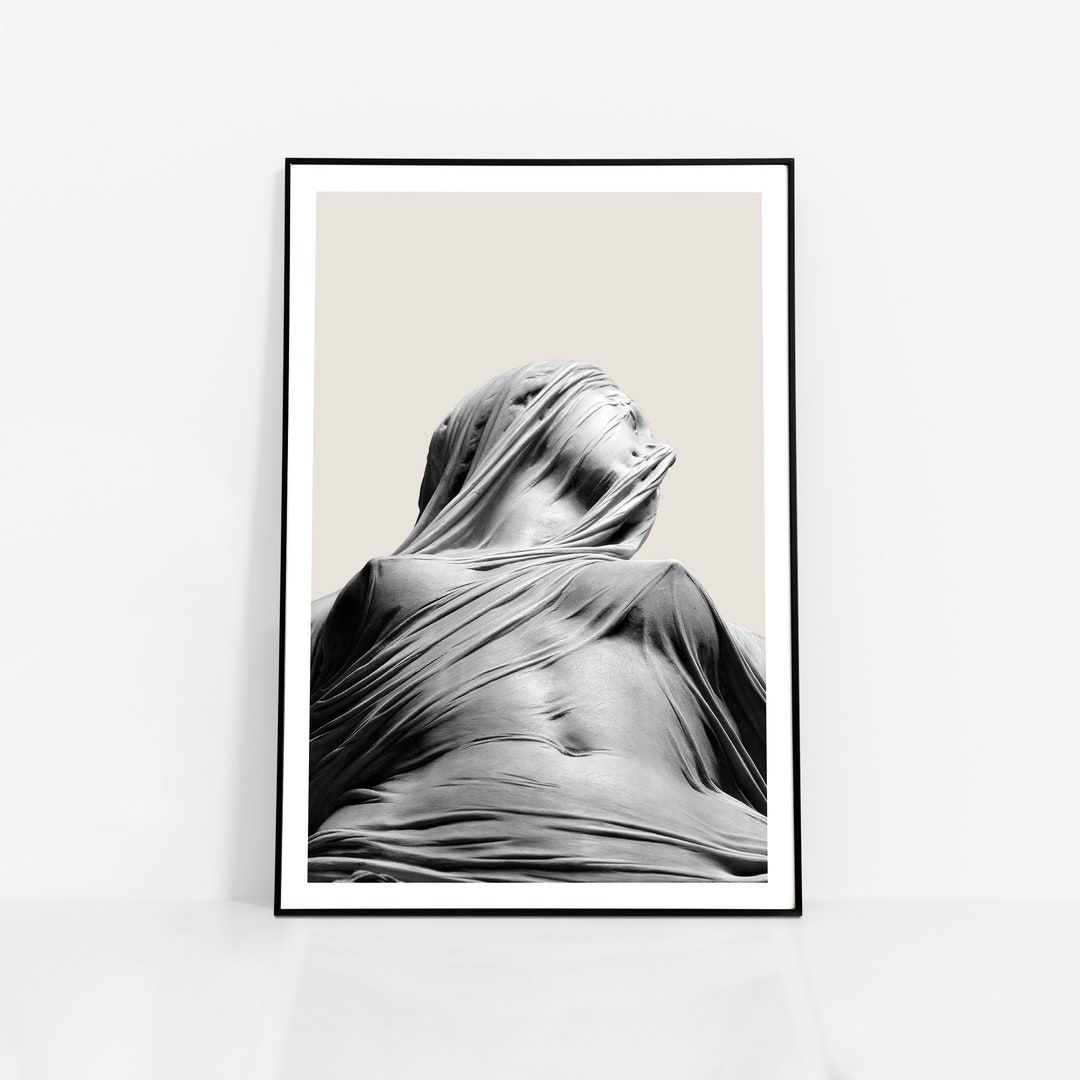 Veiled Woman Poster Antonio Corradini Print, Chastity, Veiled Truth ...
