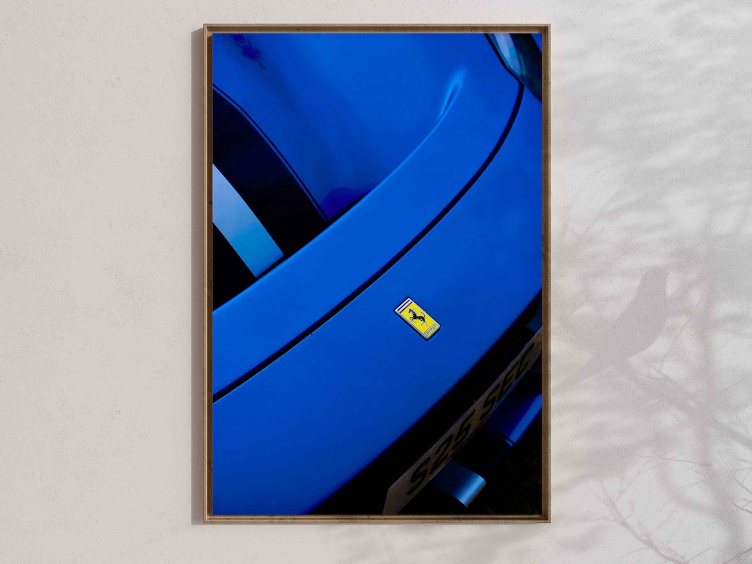 Blue Ferrari Wall Art, F1 Poster Formula One - Etsy UK