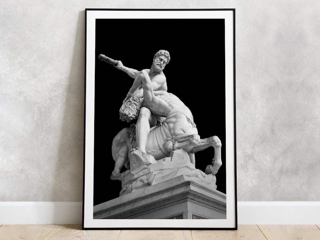 Hercules and Centaur Nessus Poster – Renaissance Sculpture Art From ...