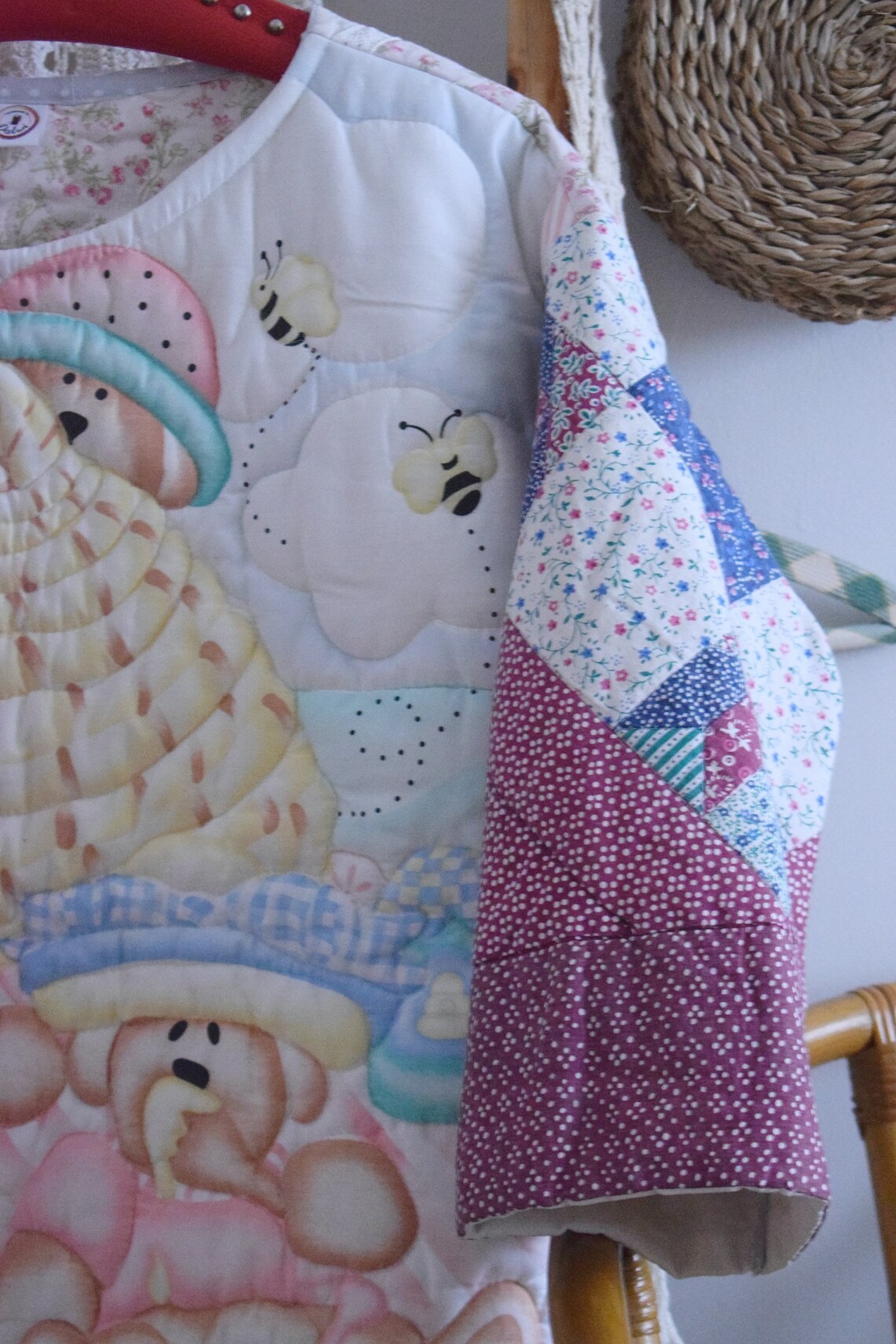 Quilt Pullover / Vintage Patchwork Quilt Sweatshirt / Top Made From Old ...
