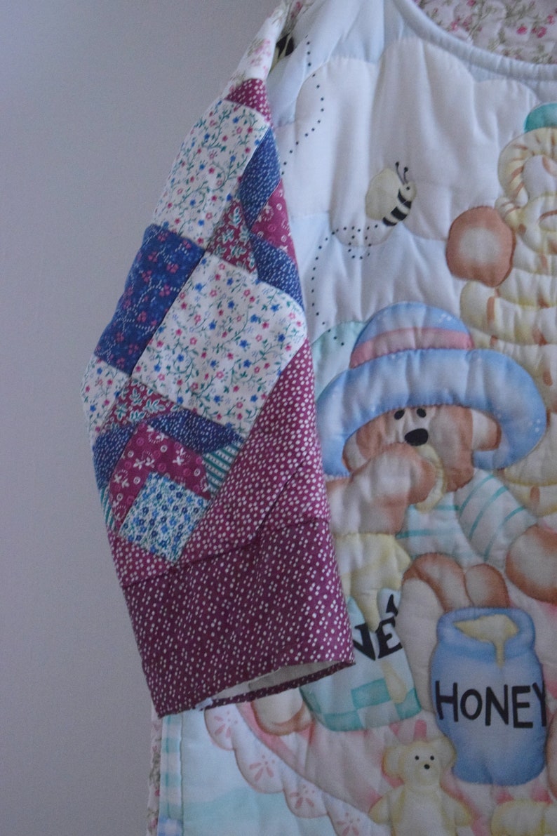 Quilt Pullover / Vintage Patchwork Quilt Sweatshirt / Top Made From Old ...