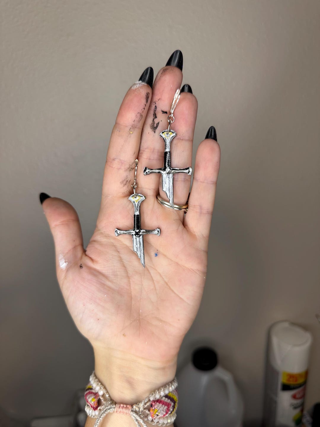 LOTR Narsil Sword Earrings - Etsy