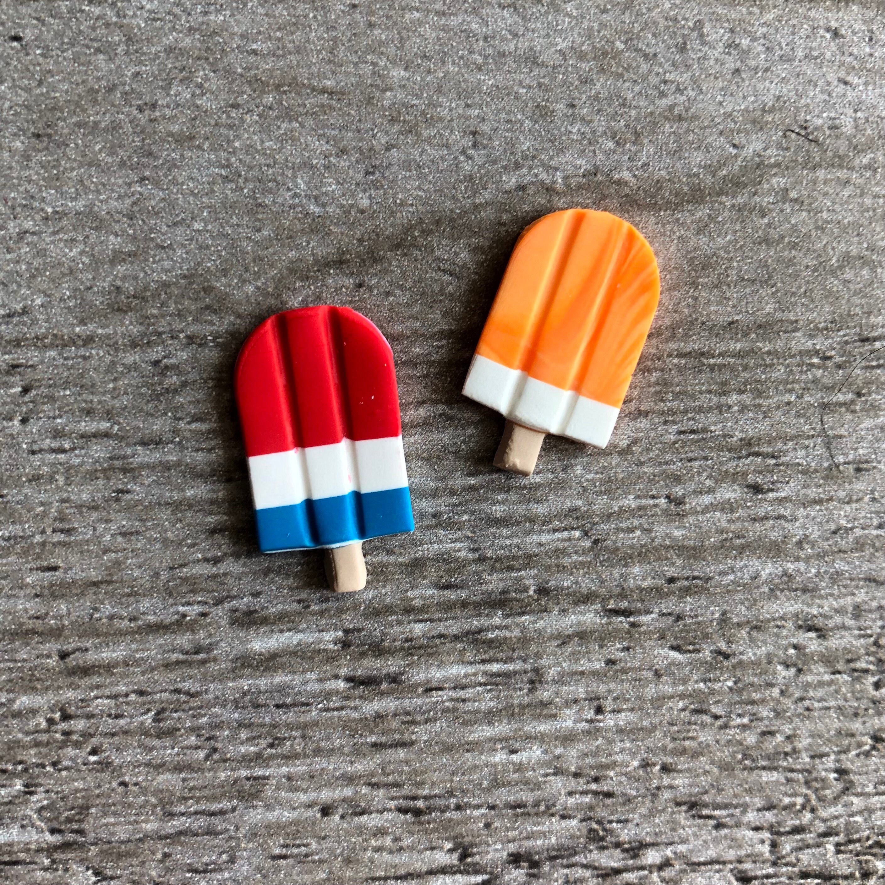 Mini Popsicle Polymer Clay USA Earrings, Memorial Day, Fourth of July ...