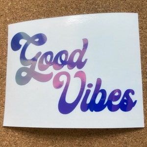 Good Vibes Decal - Etsy