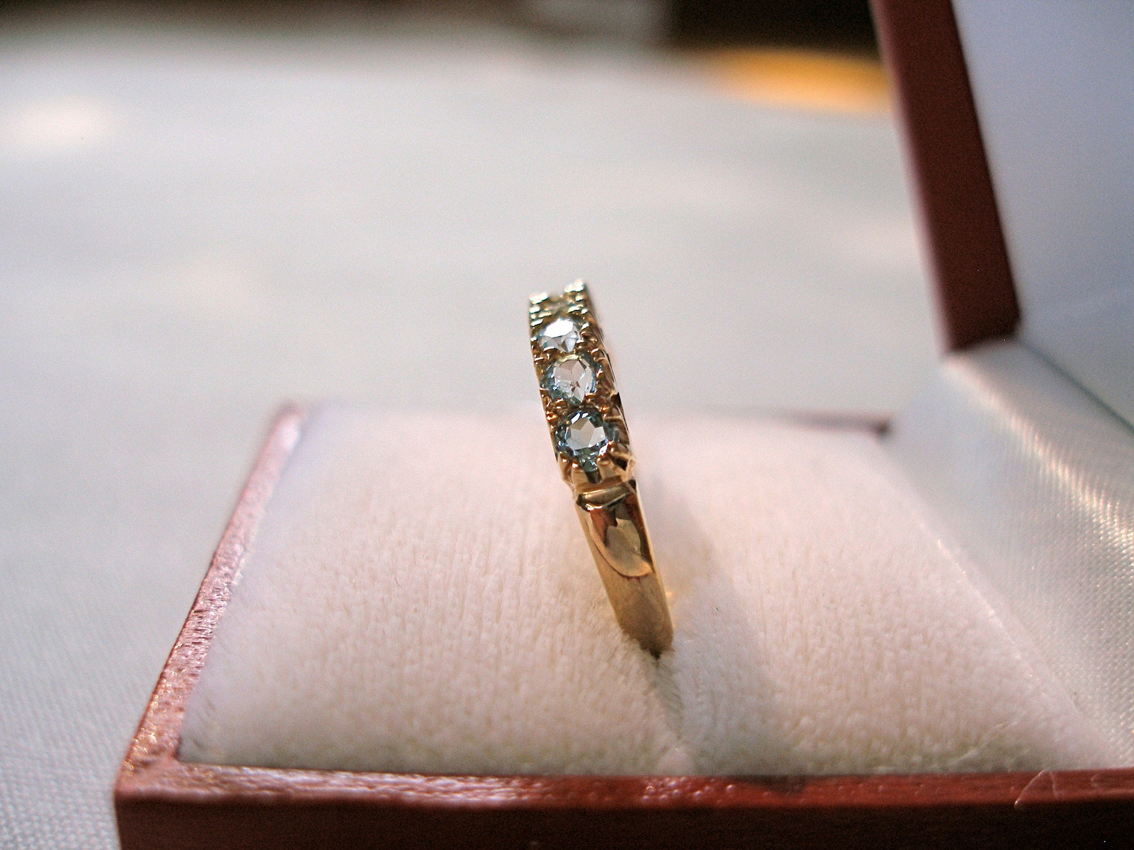 Marcel Drucker - Blue Topaz 'journey' 10k Gold Ring - Etsy