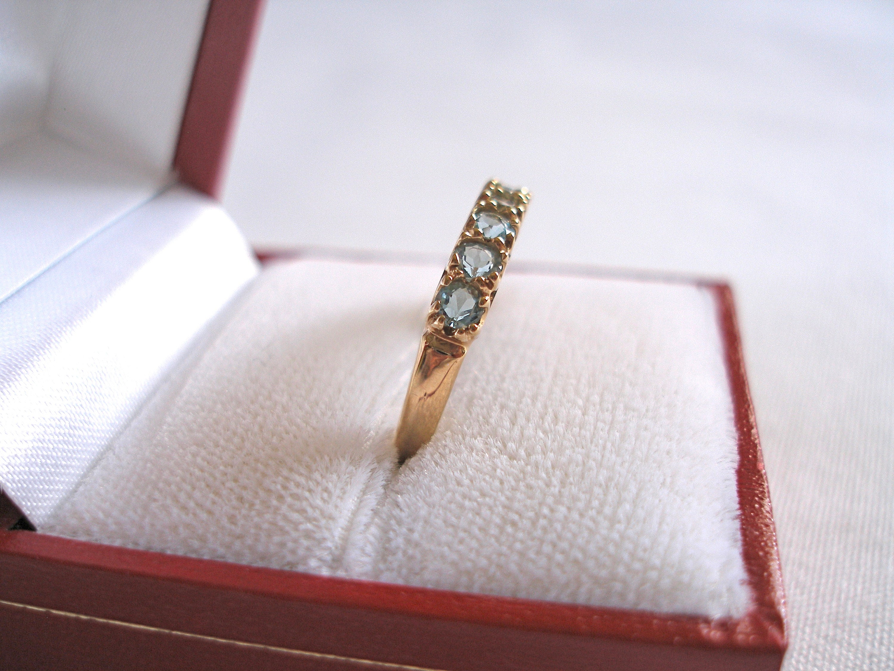 Marcel Drucker - Blue Topaz 'journey' 10k Gold Ring - Etsy
