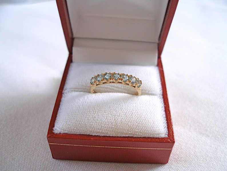 Marcel Drucker - Blue Topaz 'journey' 10k Gold Ring - Etsy
