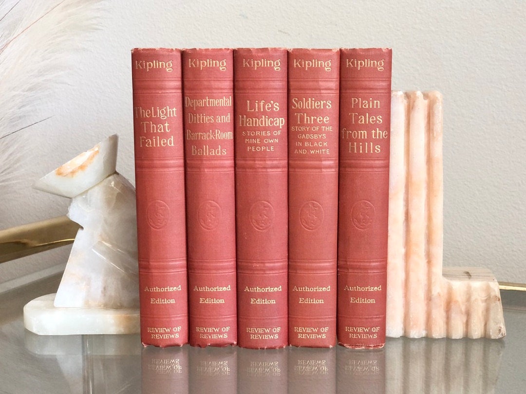Vintage Rudyard Kipling Book Set (1914): Decorative Literary Collection ...