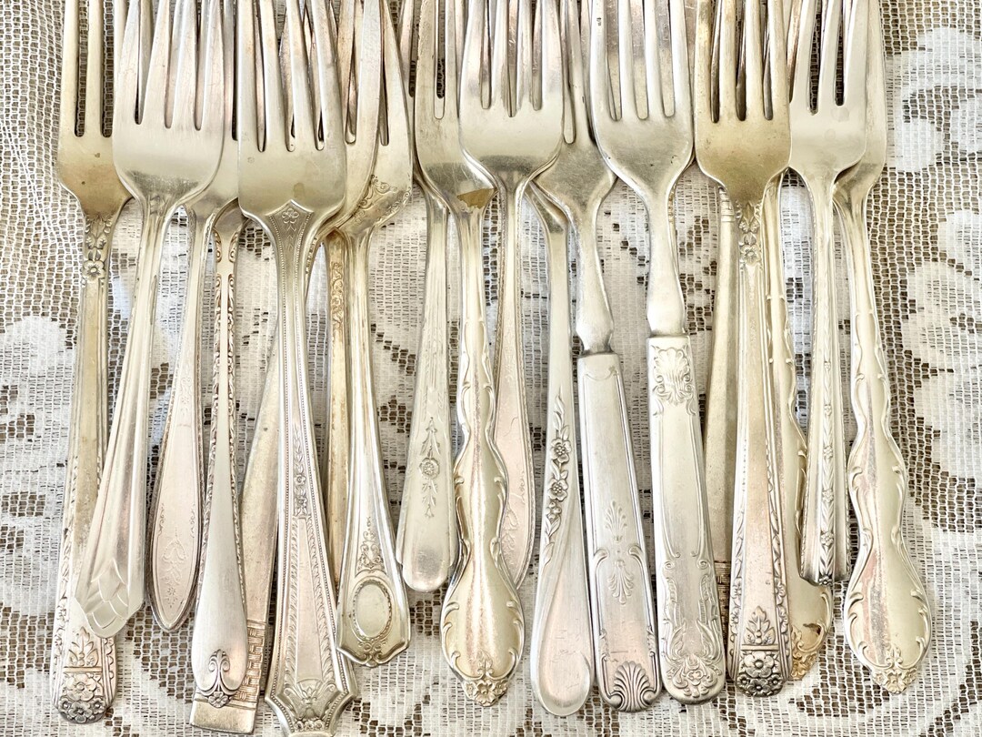 Vintage Silverplate Forks: Craft Supplies, Jewelry Making, Photography ...