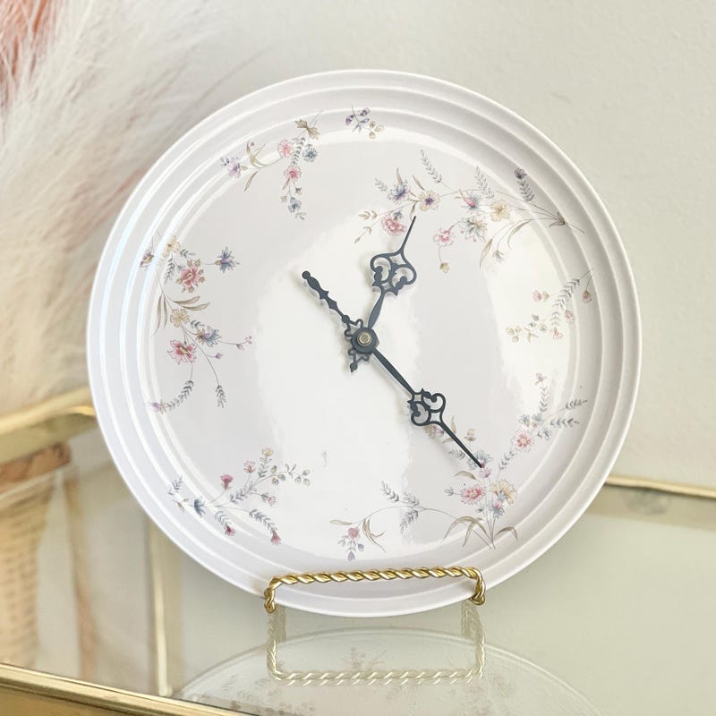 Plate Wall Clock - Etsy