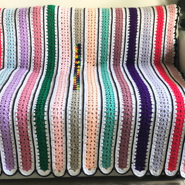 Multi Colored Throw - Etsy