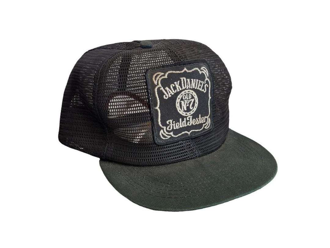 Vintage Jack Daniels Black Trucker Hat Adjustable Embroidered Grunge ...