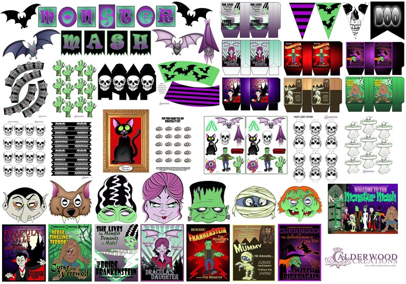 Monster Mash Halloween Party Printable Download - Etsy