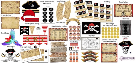 Printable Pirate Party Pack - Etsy