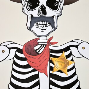 Printable Skeleton & Skeleton Sheriff Decoration - Etsy