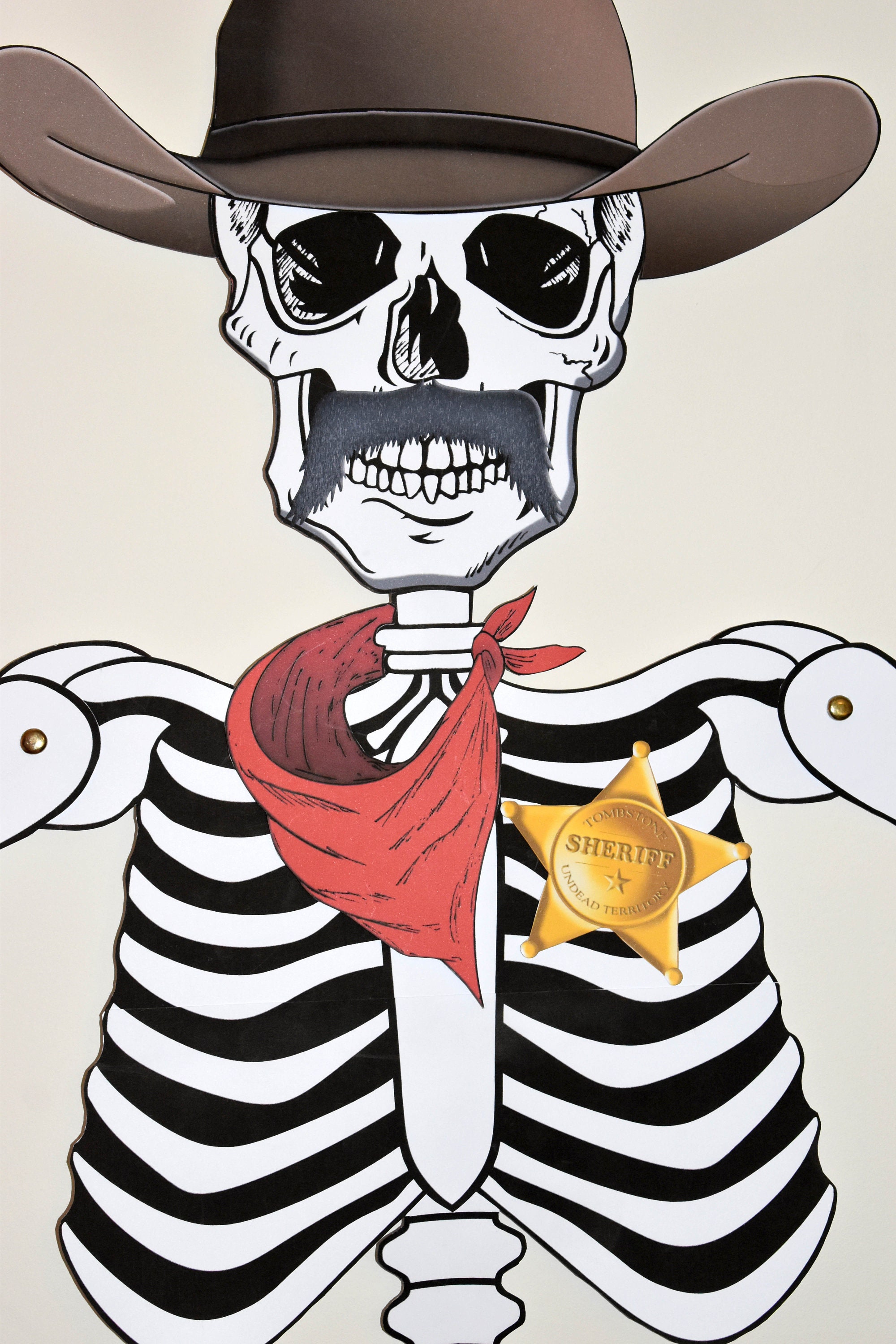 Printable Skeleton & Skeleton Sheriff Decoration - Etsy