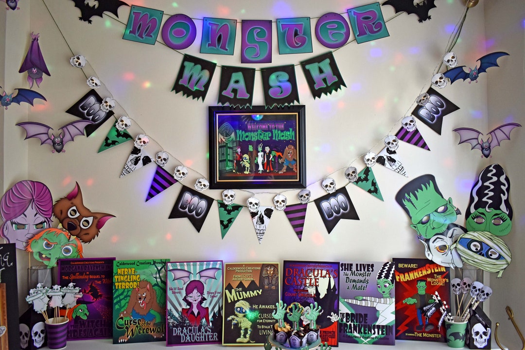Monster Mash Halloween Party Printable Download - Etsy