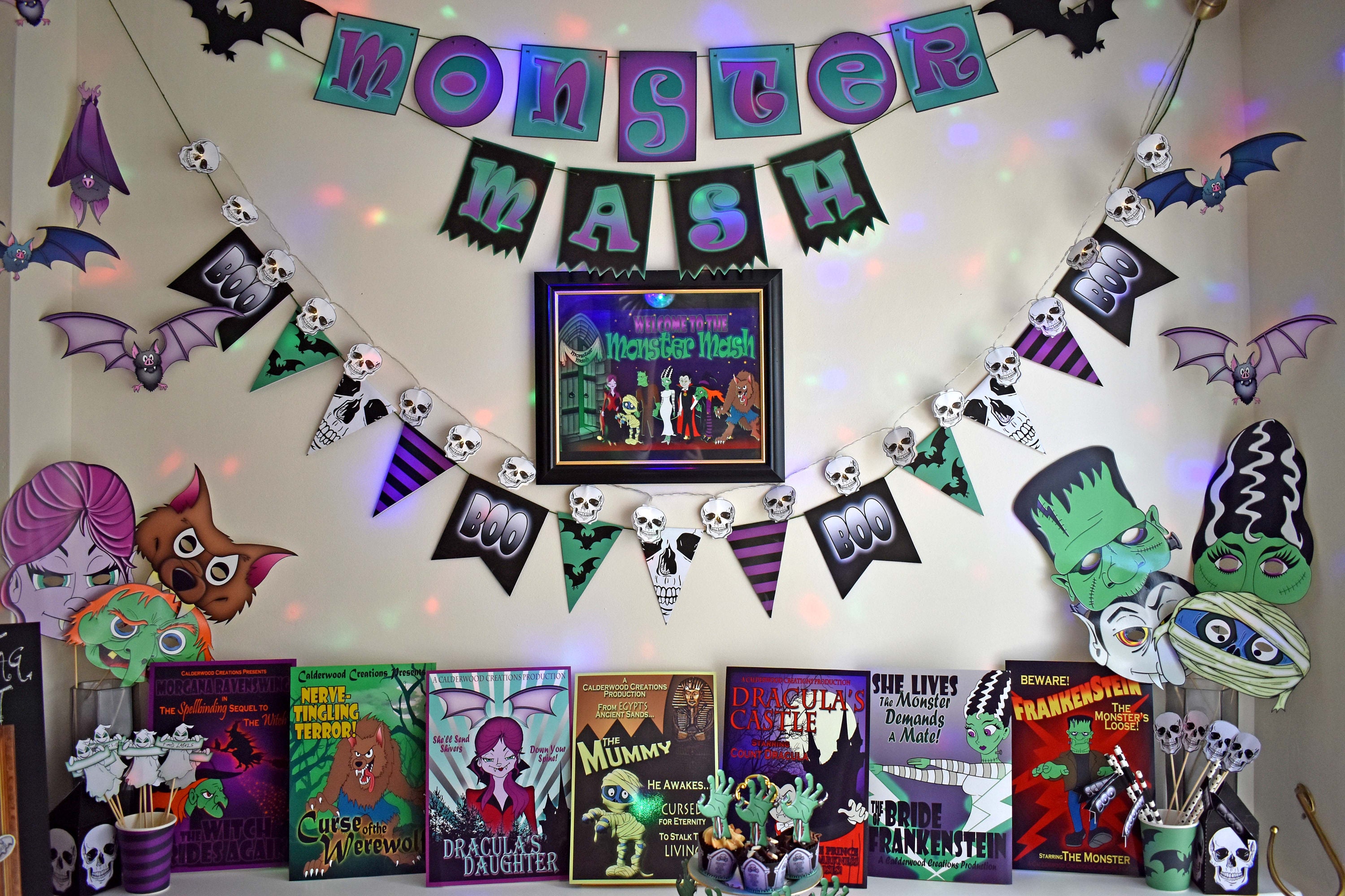 Monster Mash Halloween Party Printable Download - Etsy