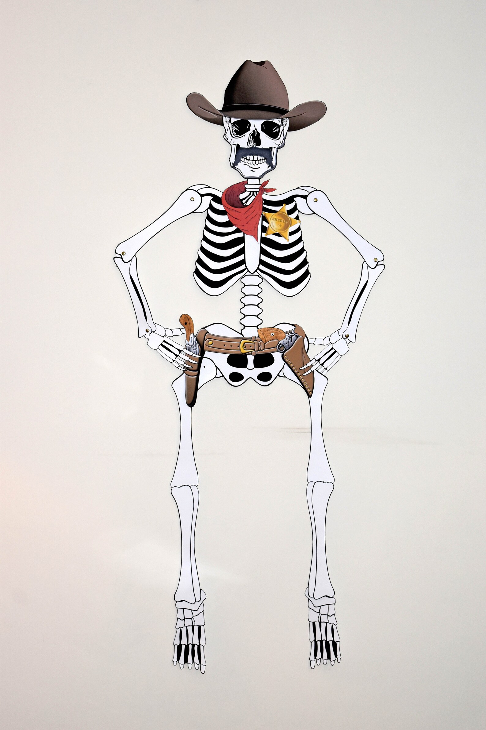 Printable Skeleton & Skeleton Sheriff Decoration - Etsy