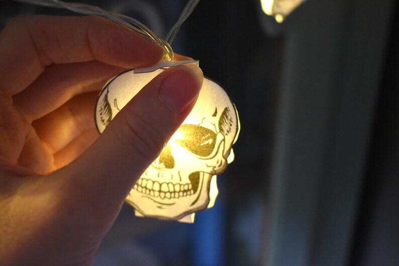 Printable Skull Fairy Light Covers - Etsy