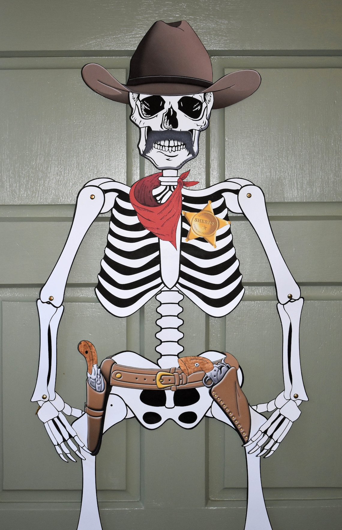 Printable Skeleton & Skeleton Sheriff Decoration - Etsy