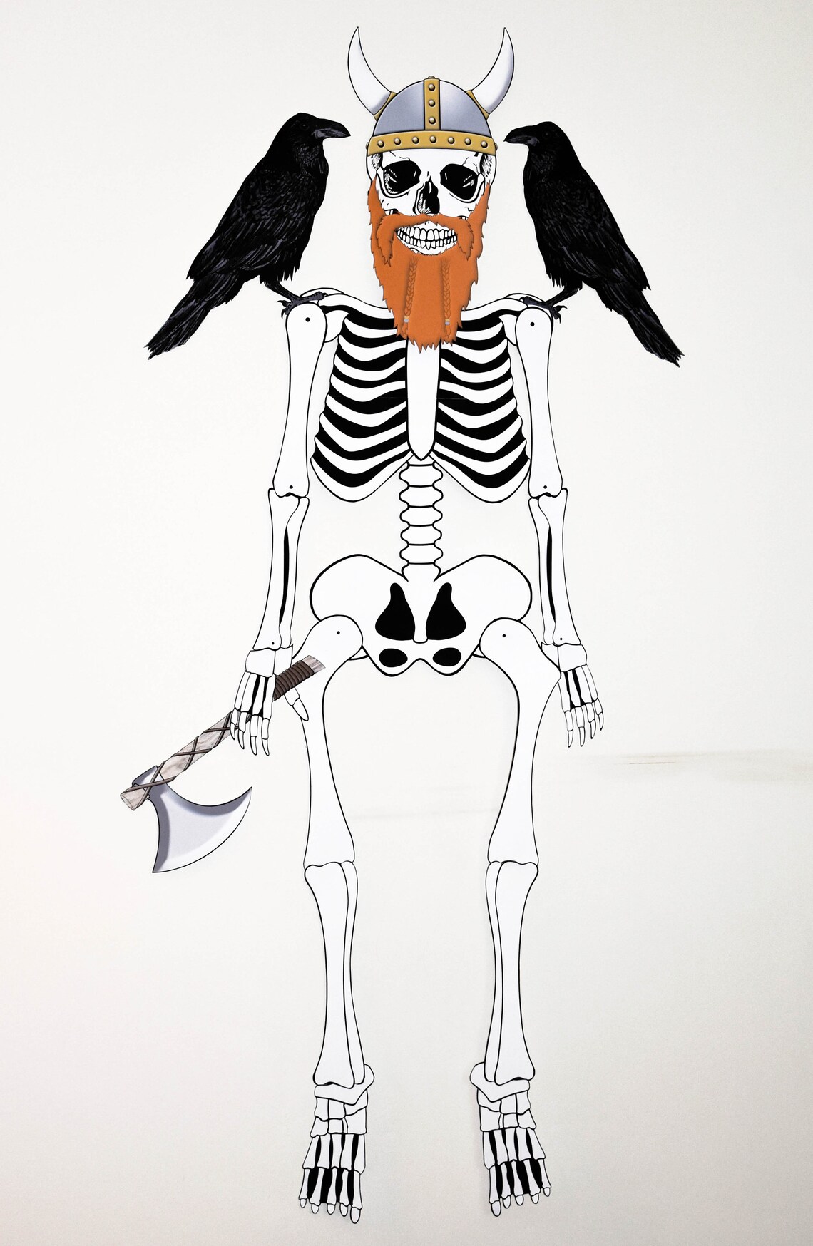 Printable Skeleton & Viking Skeleton Decoration - Etsy UK