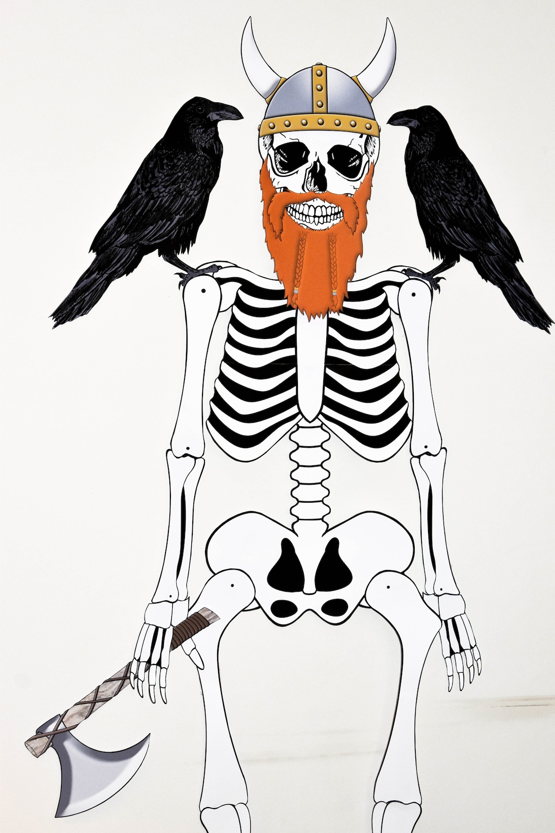 Printable Skeleton & Viking Skeleton Decoration - Etsy