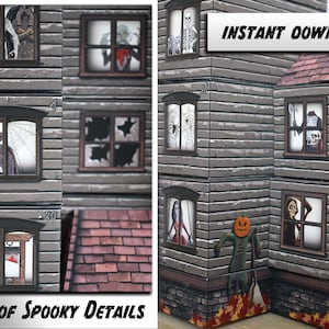 Printable Halloween Haunted House Countdown Advent Calendar - Etsy
