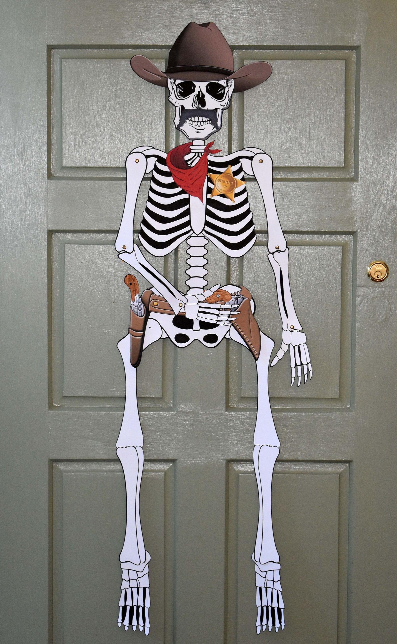 Printable Skeleton & Skeleton Sheriff Decoration - Etsy