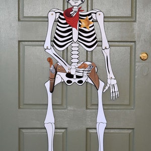 Printable Skeleton & Skeleton Sheriff Decoration - Etsy