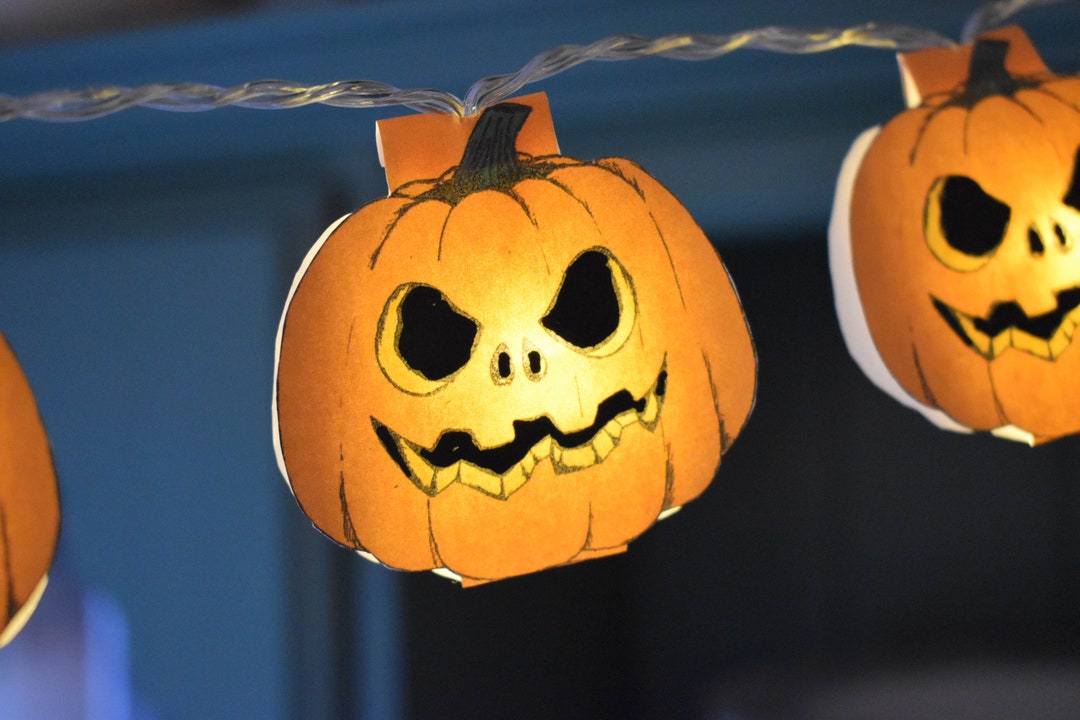 Printable Pumpkin Fairy Light Covers - Etsy