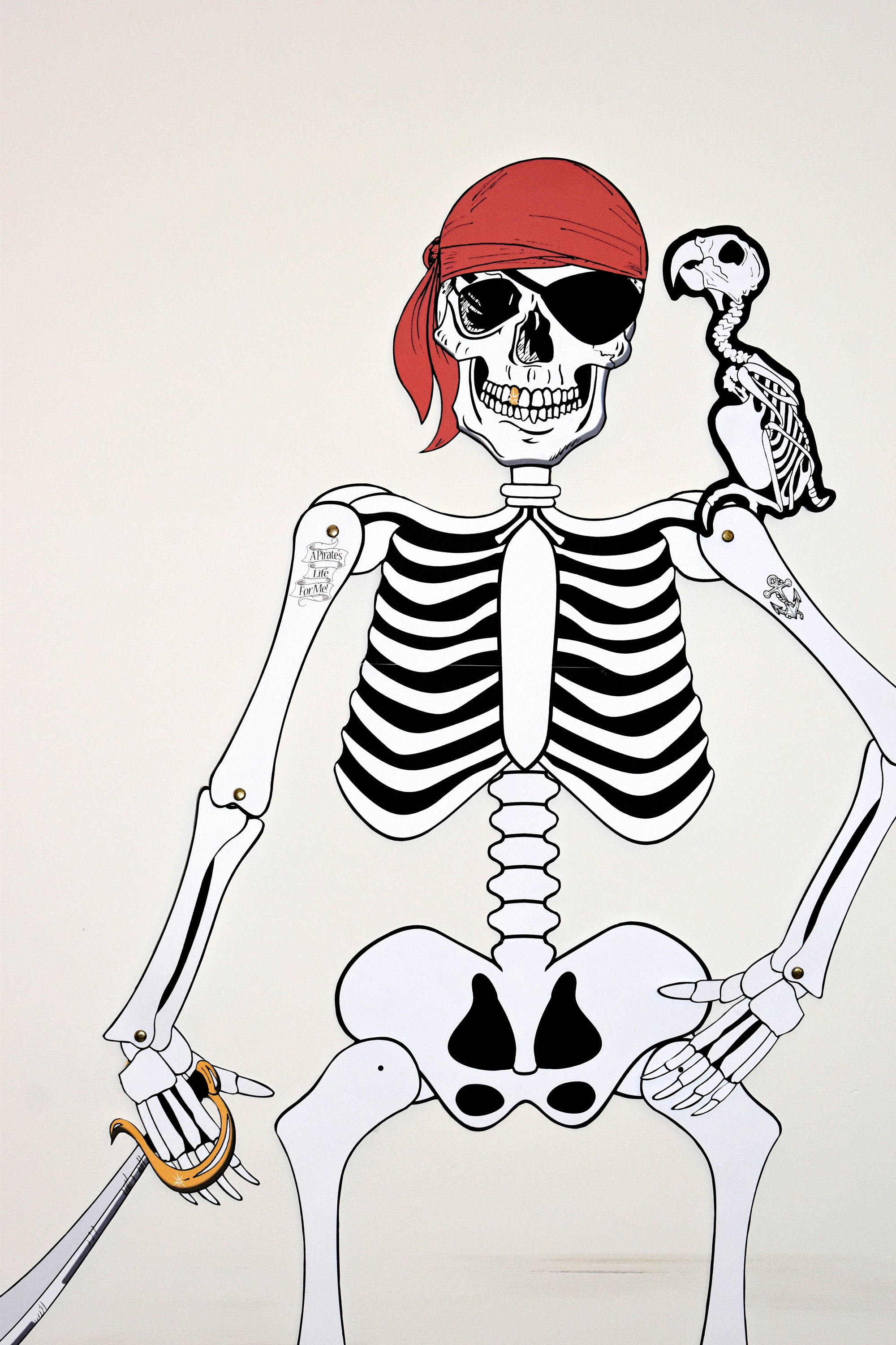Printable Skeleton Decoration & Pirate Skeleton Decoration - Etsy