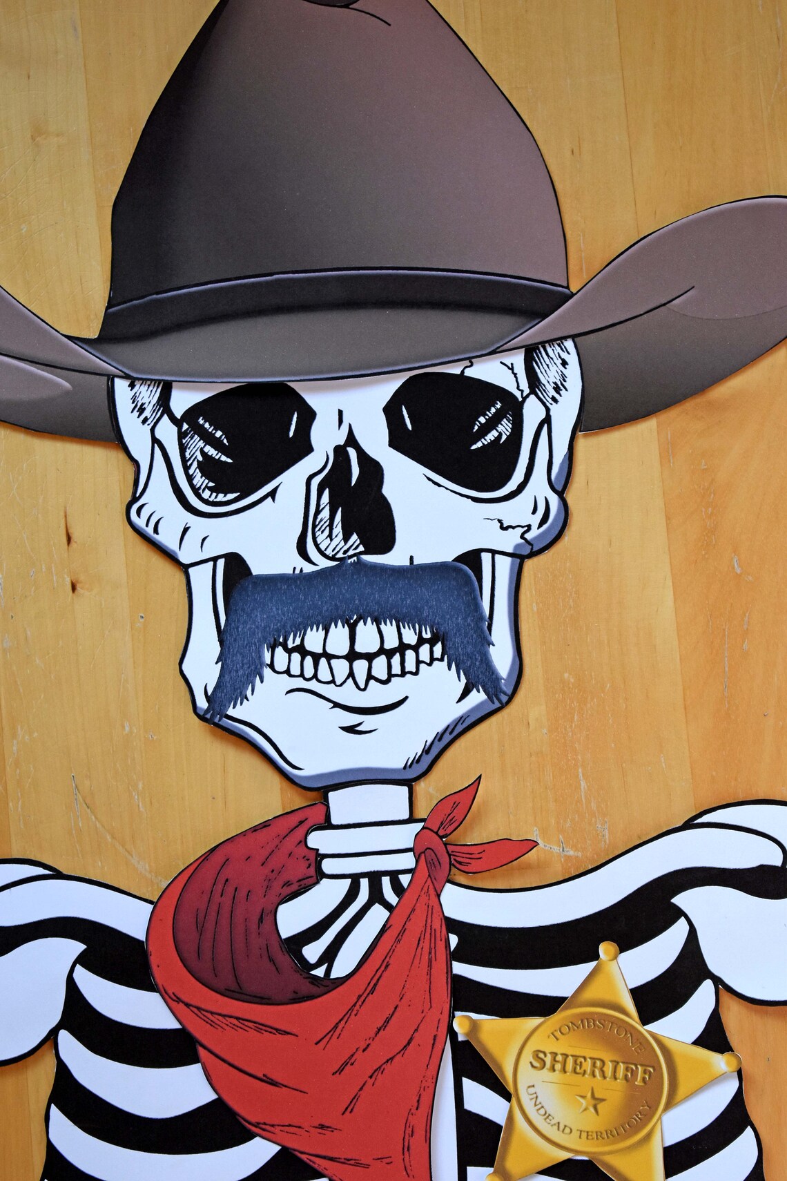 Printable Skeleton & Skeleton Sheriff Decoration - Etsy