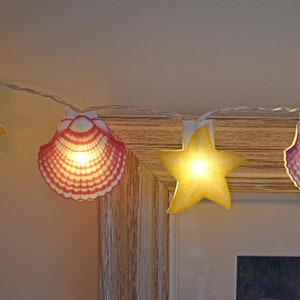 Printable Shell & Starfish Fairy Light Covers - Etsy