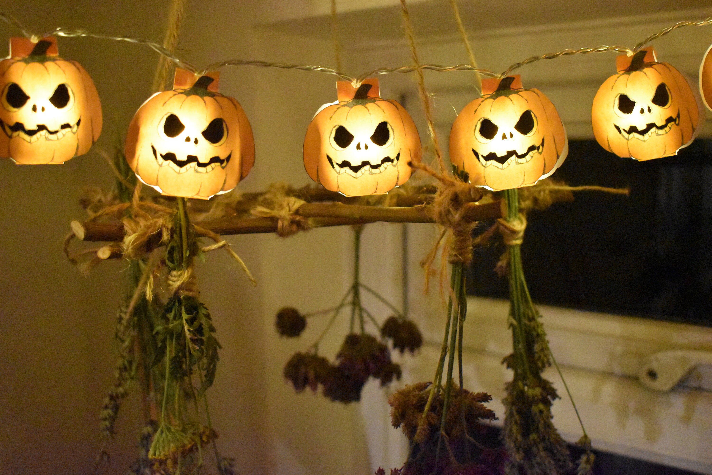Printable Pumpkin Fairy Light Covers - Etsy