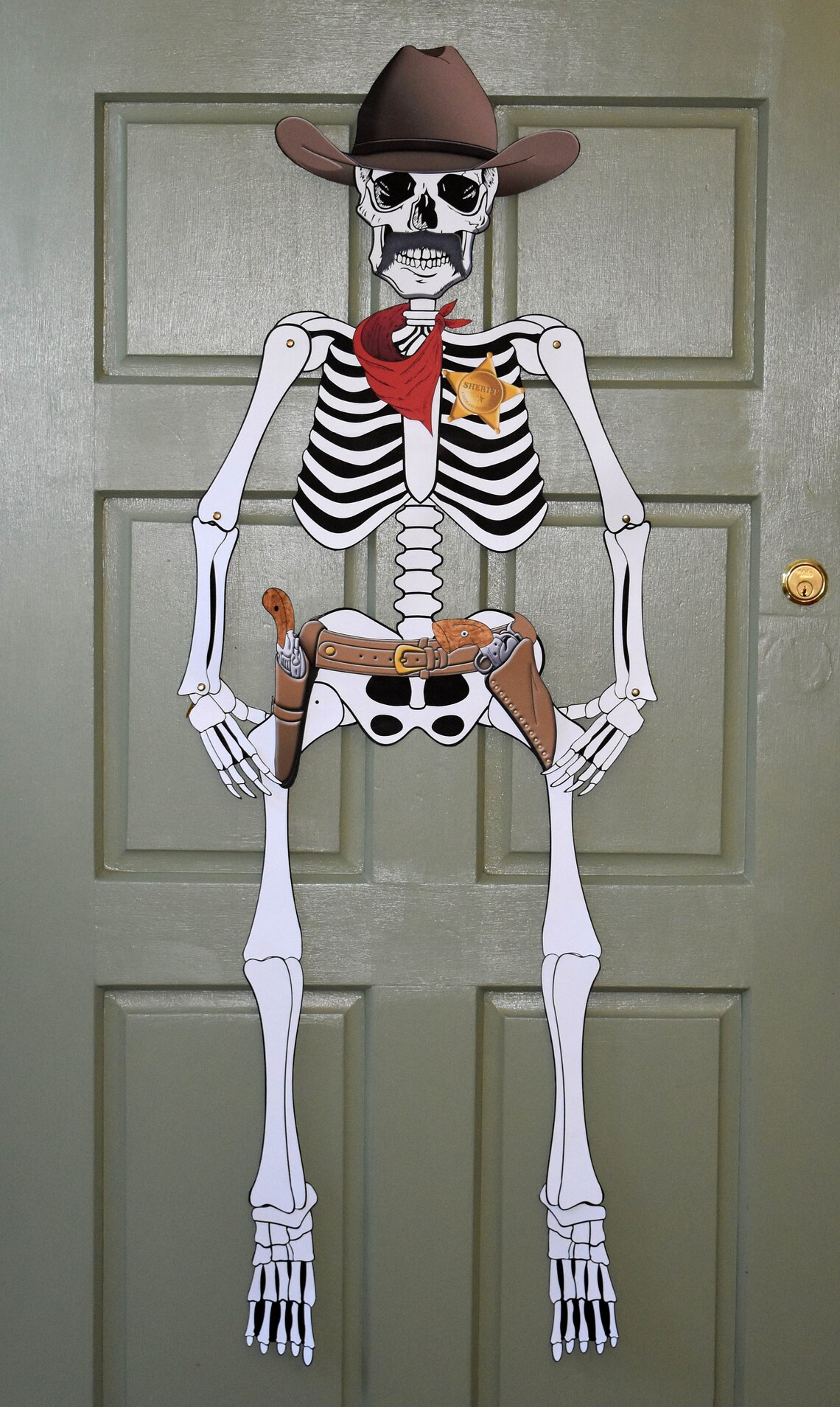Printable Skeleton & Skeleton Sheriff Decoration - Etsy