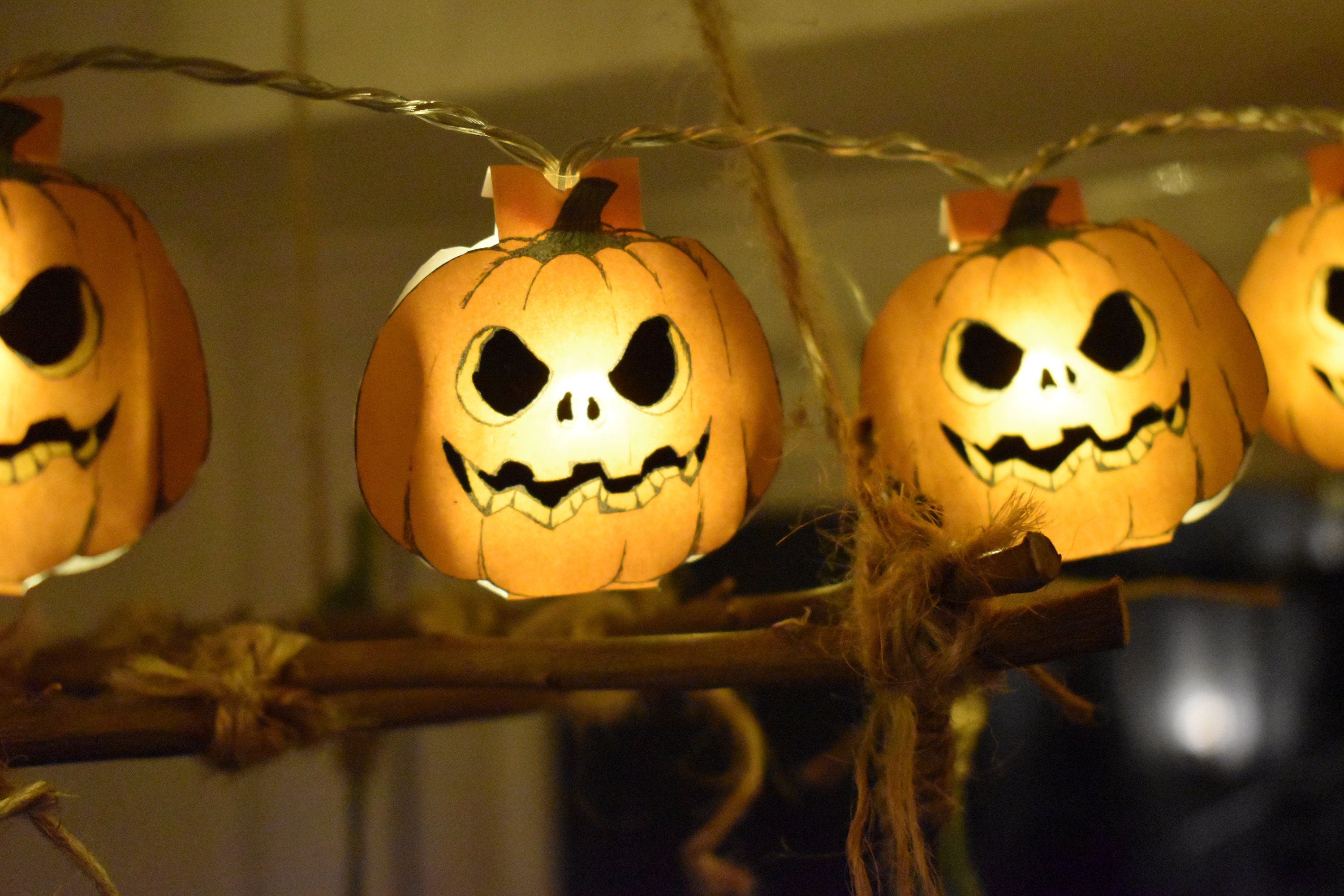 Printable Pumpkin Fairy Light Covers - Etsy