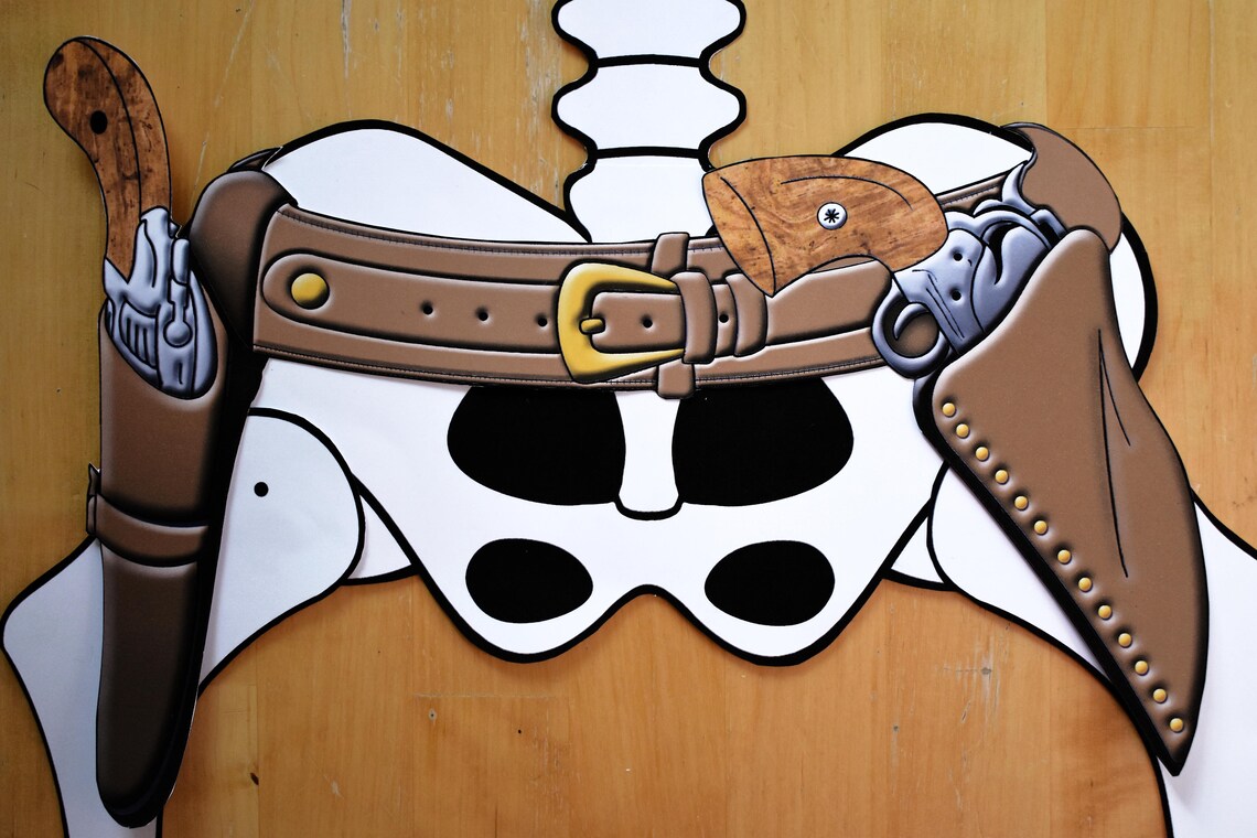 Printable Skeleton & Skeleton Sheriff Decoration - Etsy