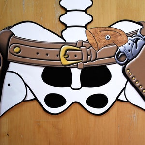 Printable Skeleton & Skeleton Sheriff Decoration - Etsy