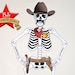 Printable Skeleton & Skeleton Sheriff Decoration - Etsy