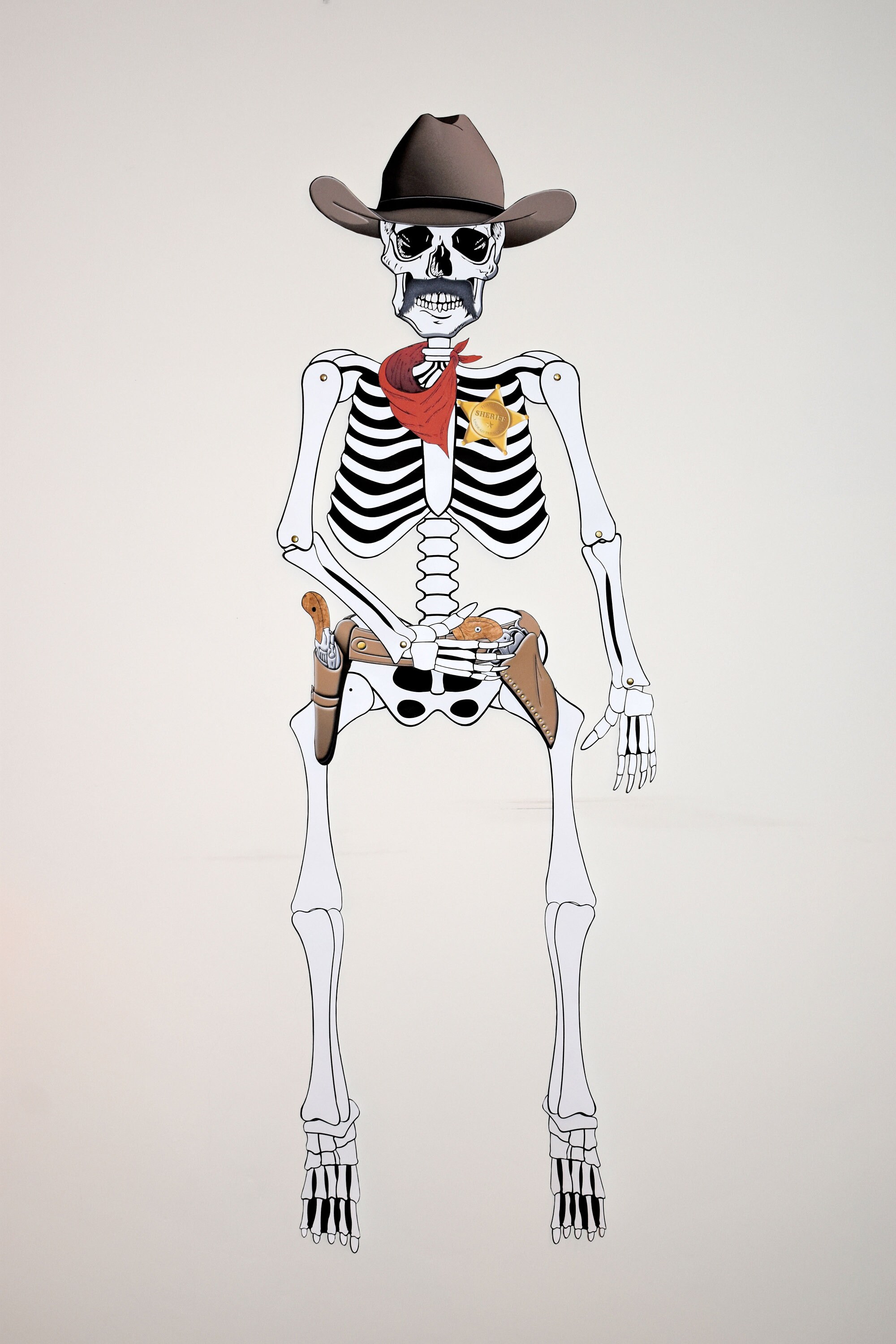 Printable Skeleton & Skeleton Sheriff Decoration - Etsy
