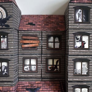 Printable Halloween Haunted House Countdown Advent Calendar - Etsy