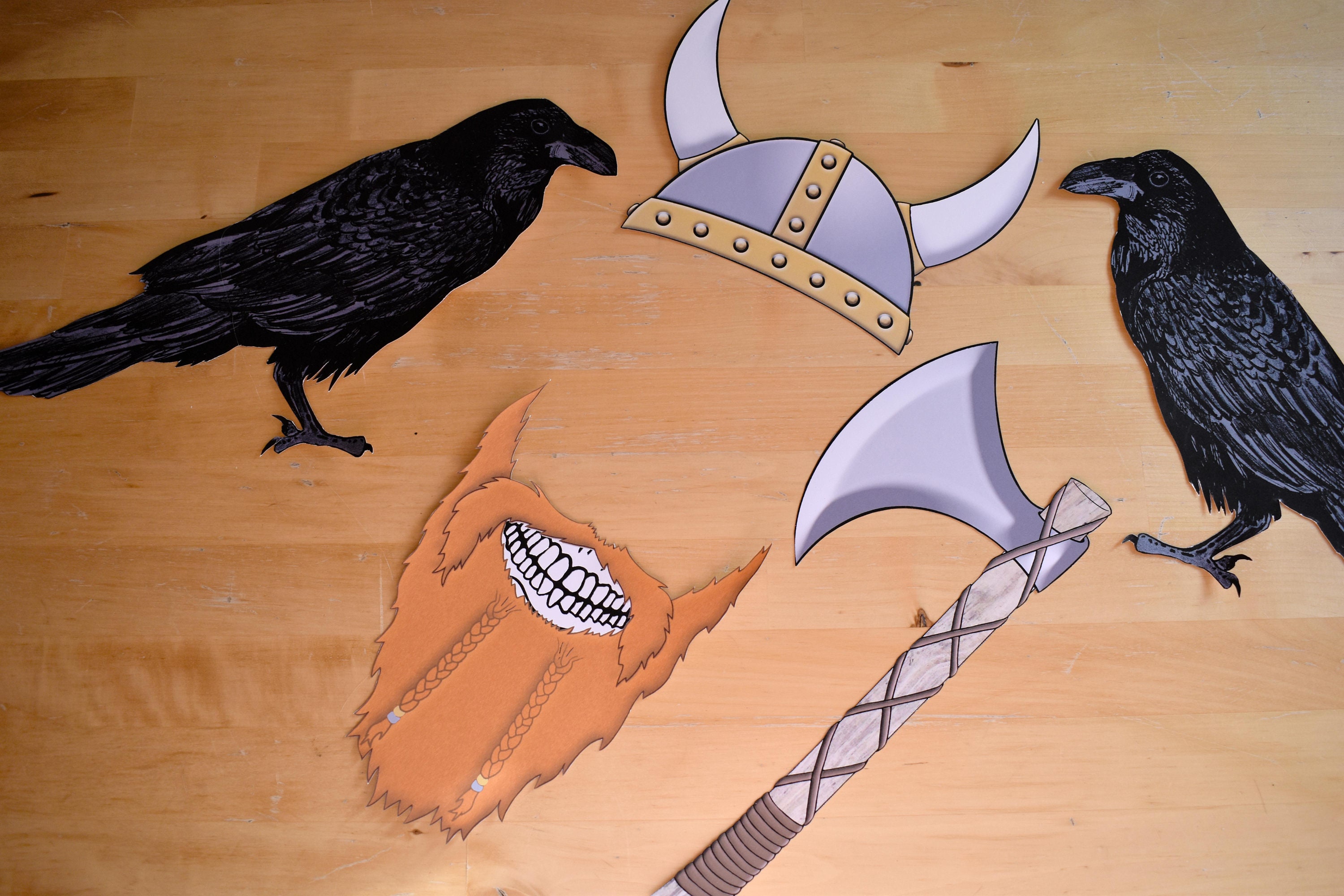 Printable Skeleton & Viking Skeleton Decoration - Etsy UK