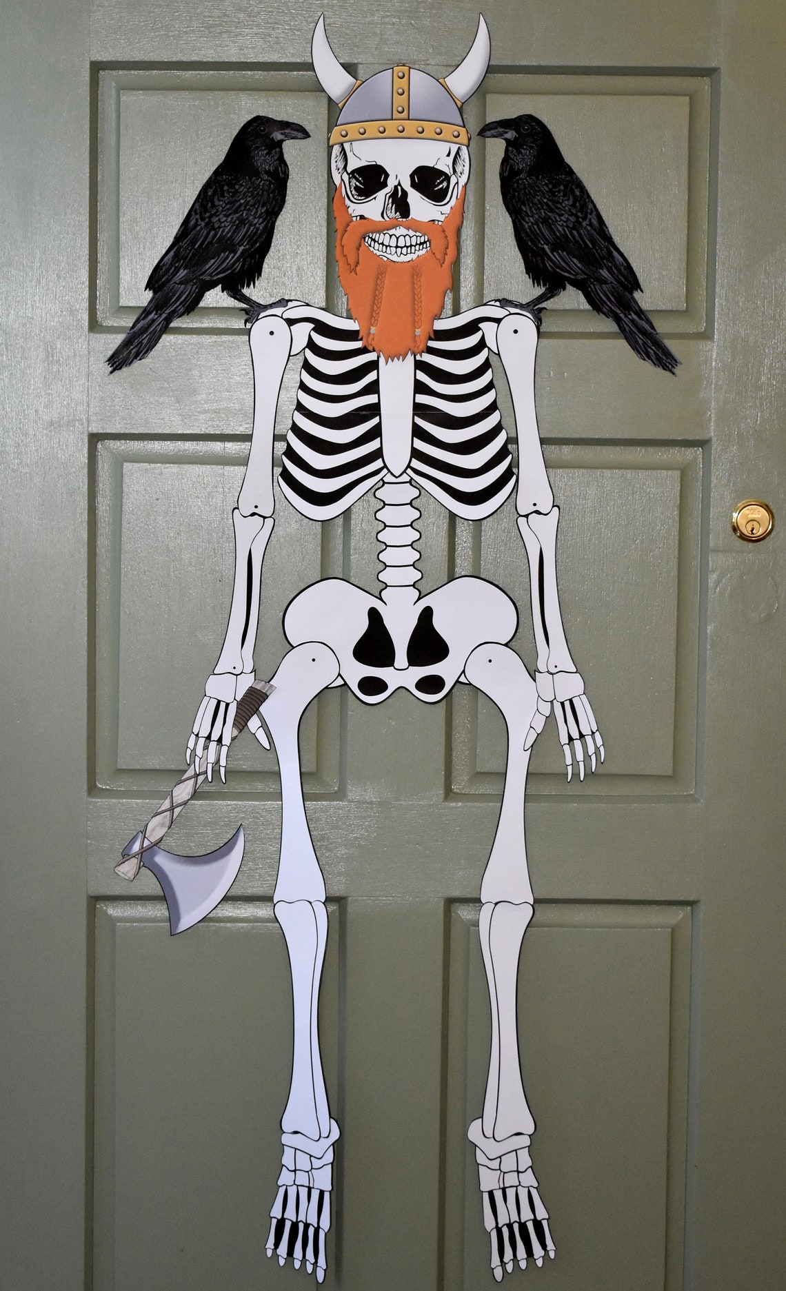 Printable Skeleton & Viking Skeleton Decoration - Etsy UK