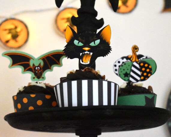 Vintage Spooky Kooky Halloween Printable Mini Pack | Etsy