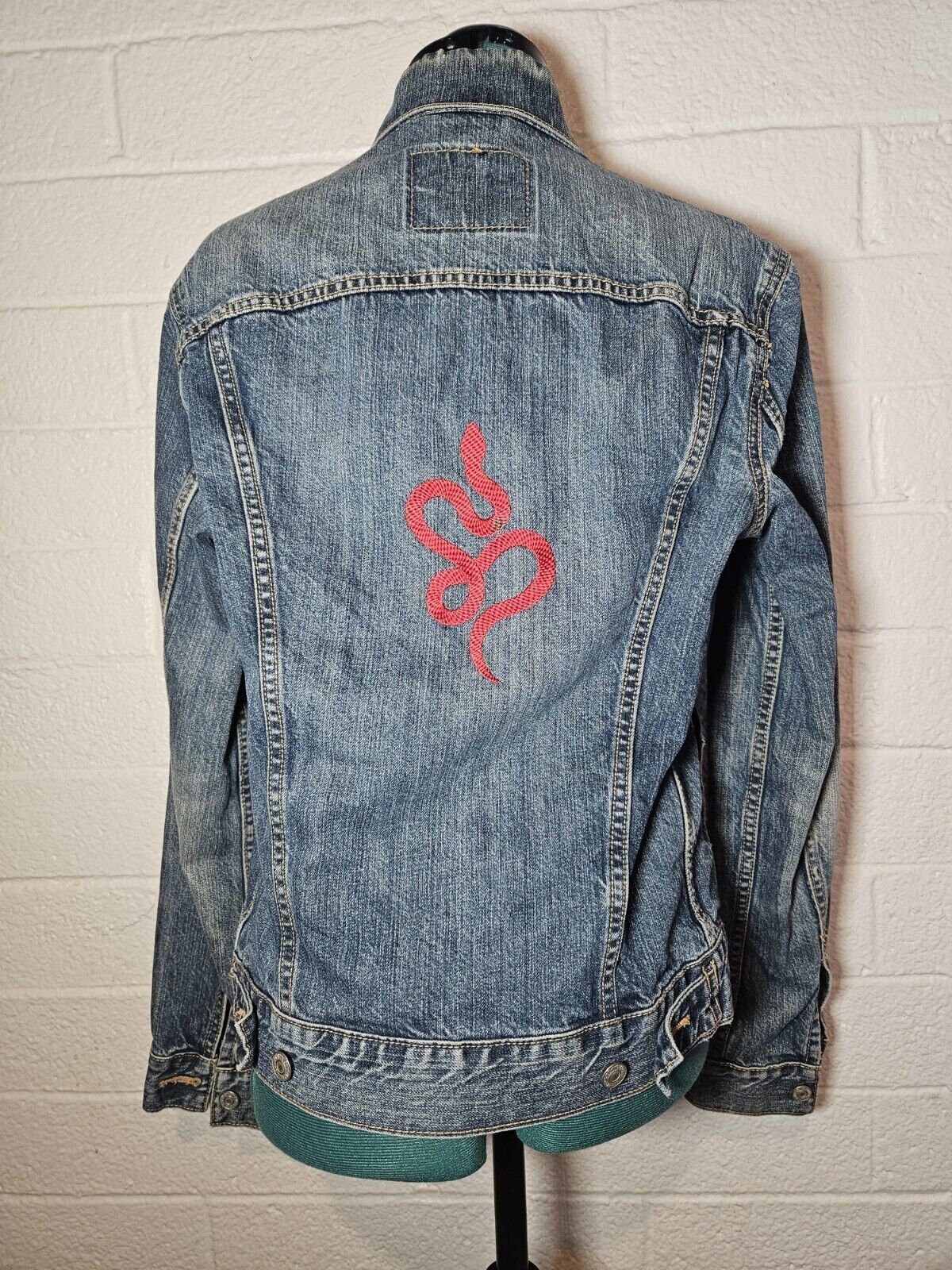 Taylor Swift Reputation Inspired Denim Jean Jacket Levis Embroidered ...