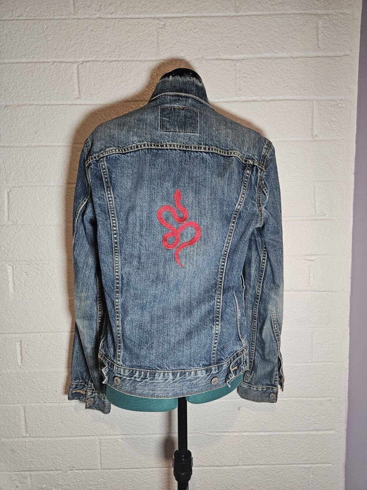 Taylor Swift Reputation Inspired Denim Jean Jacket Levis Embroidered ...