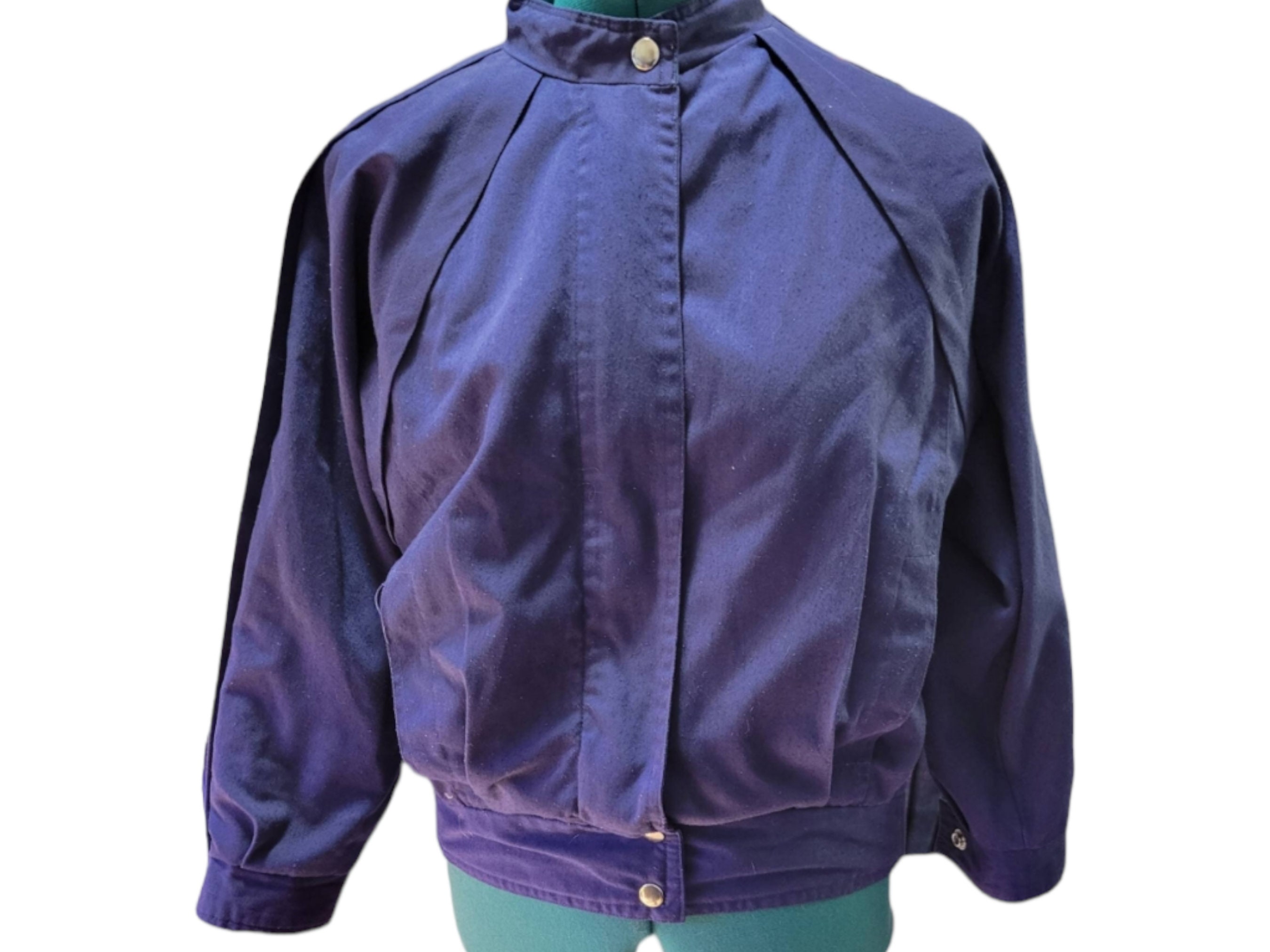 Vintage Blue Bomber Jacket 1980s 1990s Windbreaker Blouson - Etsy
