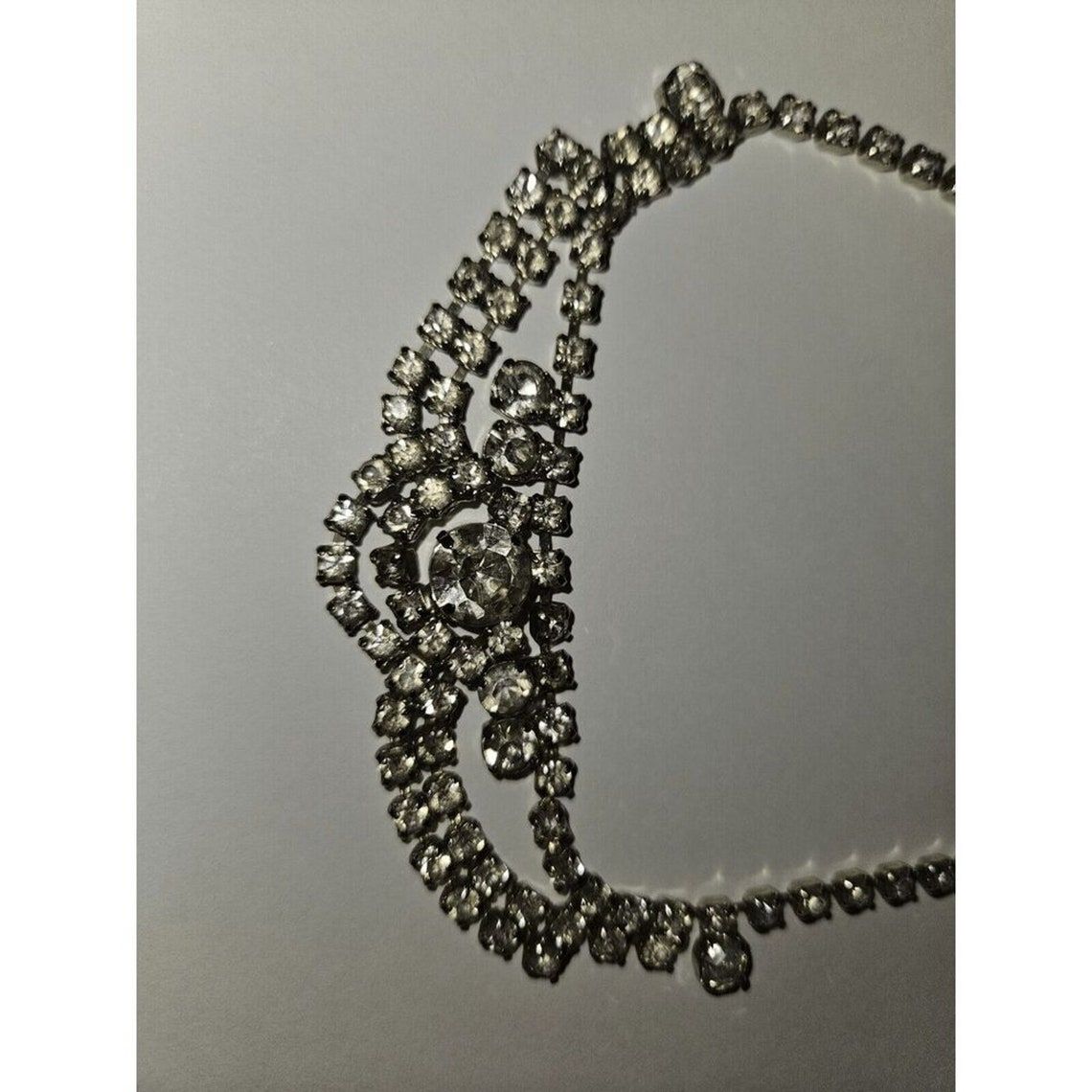 Vintage Rhinestone Costume Jewelry Fashion Necklace Formal Fancy ...